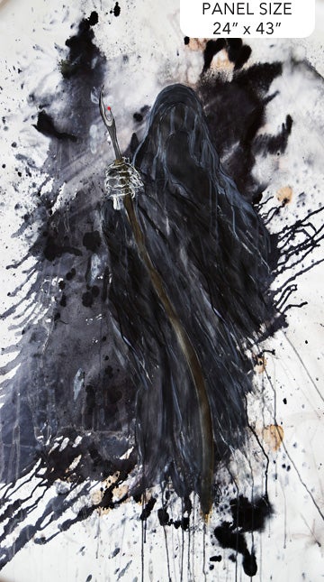 Halloween AMOK Northcott Fabrics 40170-10 Grim Seam Ripper Panel 24 ...