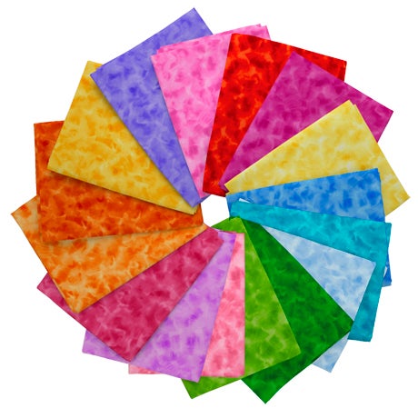 Color Dance Bold Fat Quarter Bundle QT Fabrics 16 of 18" x 22" | ABBI ...