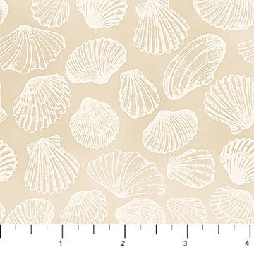 Beach Therapy Northcott 25474-12 Shell Blender Sand | ABBI MAYS FABRIC SHOP